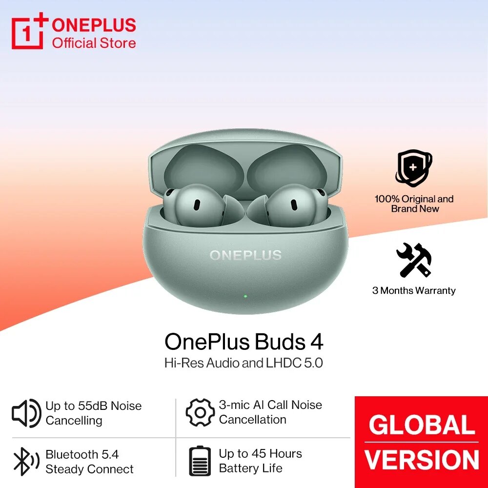 OnePlus Buds 4, беспроводные наушники Zen Green
