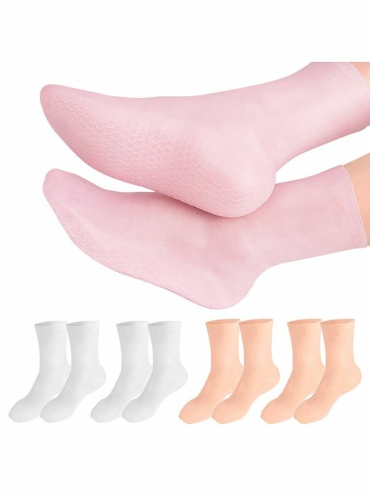 Силиконовые увлажняющие носки для ног, маска для ног, отшелушивающие и восстанавливающие носочки для педикюра