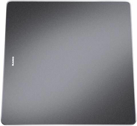 Разделочная доска Blanco 221448, черная, 350x290 мм, безопасное сатинированное стекло