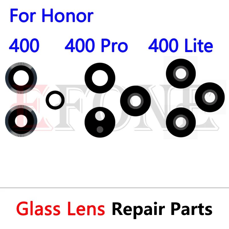 Для Huawei Honor 400 Pro Lite стеклянная линза задней камеры с клейкой наклейкой, запасные части 400