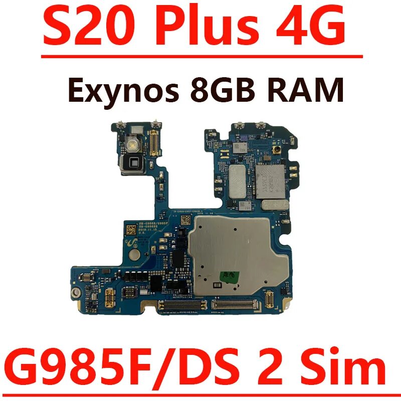 Разблокированная материнская плата для Samsung Galaxy S20 Ultra Plus G980F G986B G988B G988N G981N G981U G988U G986U G981B G985F, материнская плата