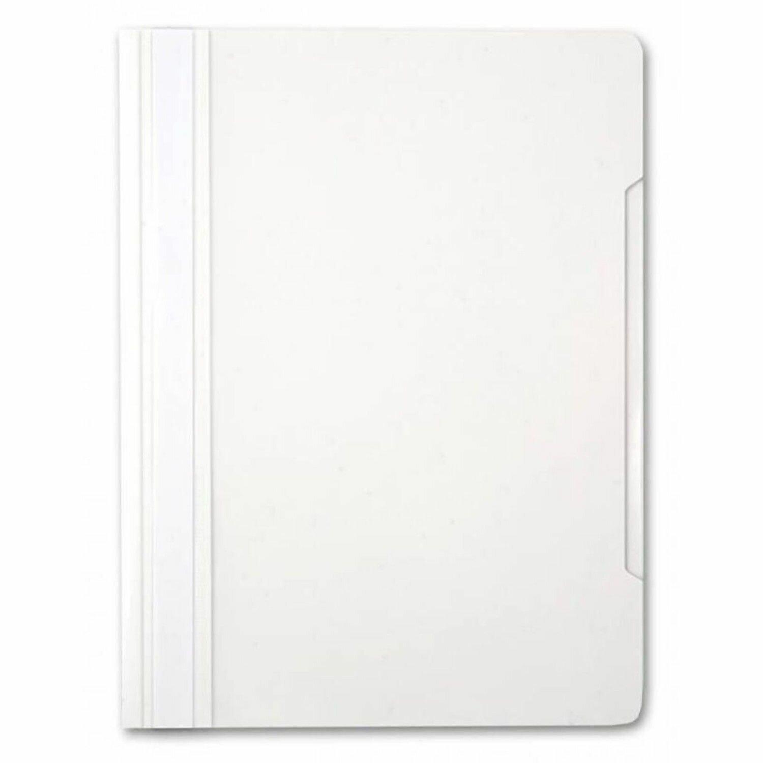 Скоросшив. пласт. прозр. верх. белый, 0.12/0.16