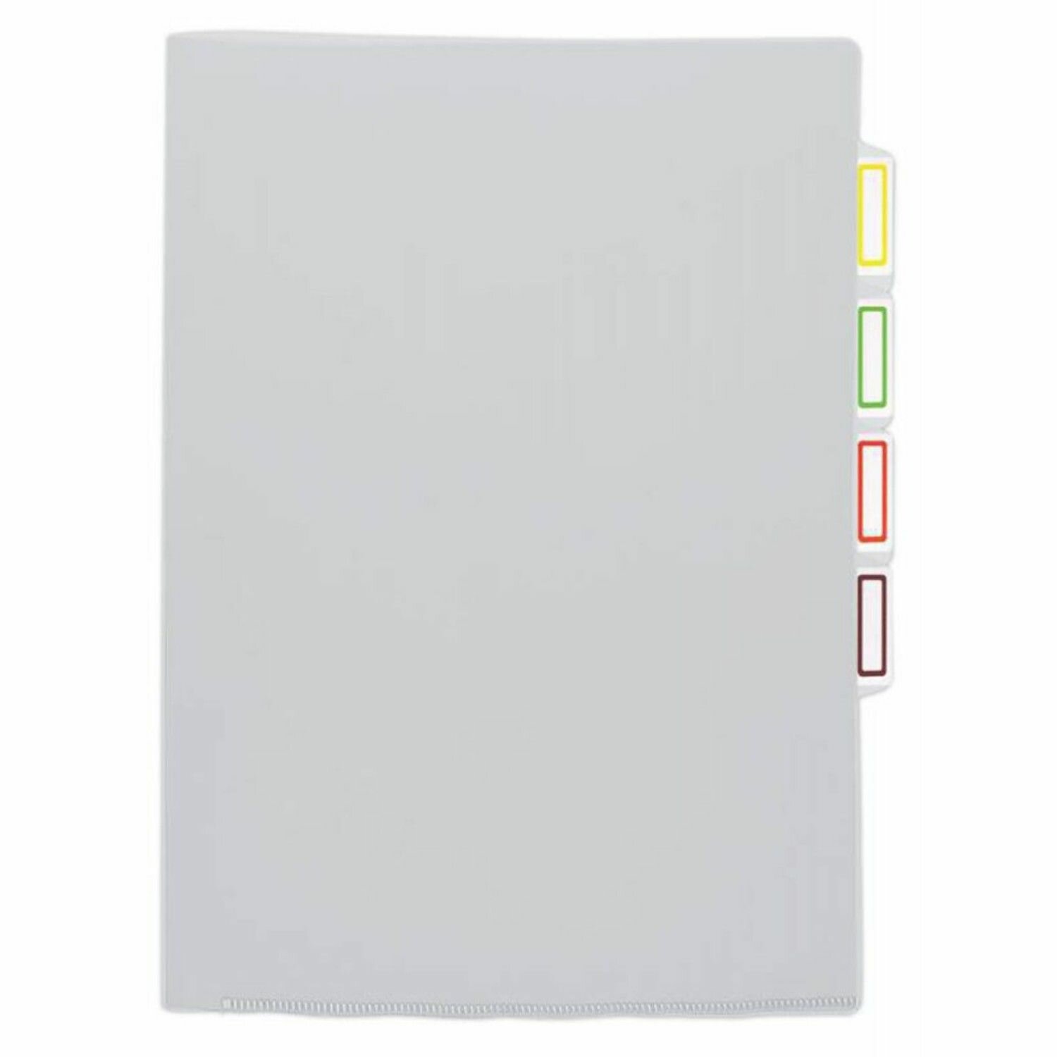 Папка уголок 3-х уровн. А4 прозр. плотн. 0,15мм бесцветная