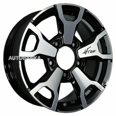 Диск колесный 6x16/5x139,7 ET40 D98,1 Тайган (КС872) Блэк Джек