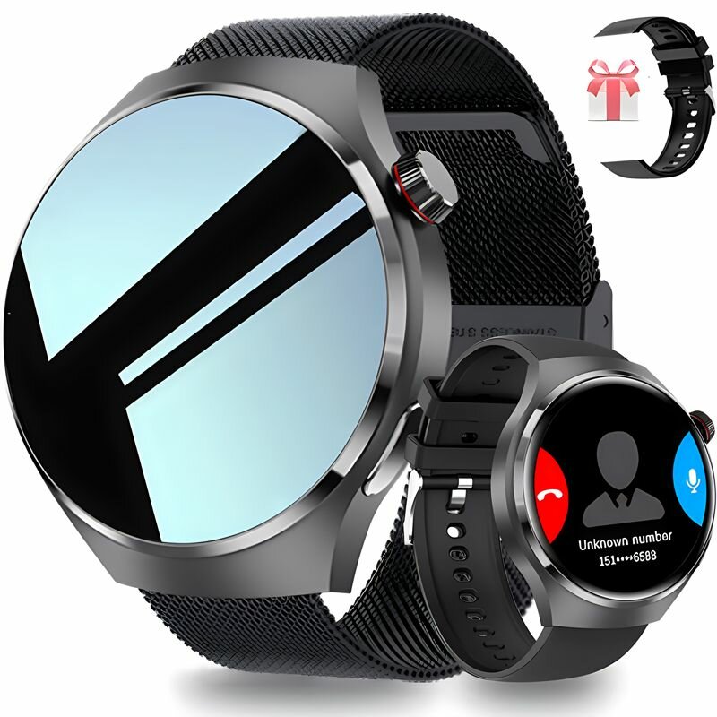 Edition 2024 смарт часы мужские Smart Watch Premium 4 Pro, , 46мм, 2 ремешка в комплекте, (наручные умные часы для айфон/андроид), функцией вызова по Bluetooth