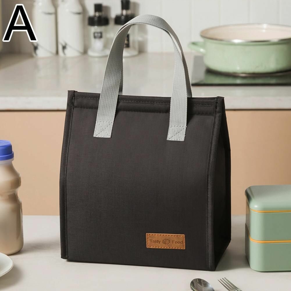 1 шт. Утепленная сумка для обеда из ткани Оксфорд, большой вместимости, для студентов, кемпинга, школы