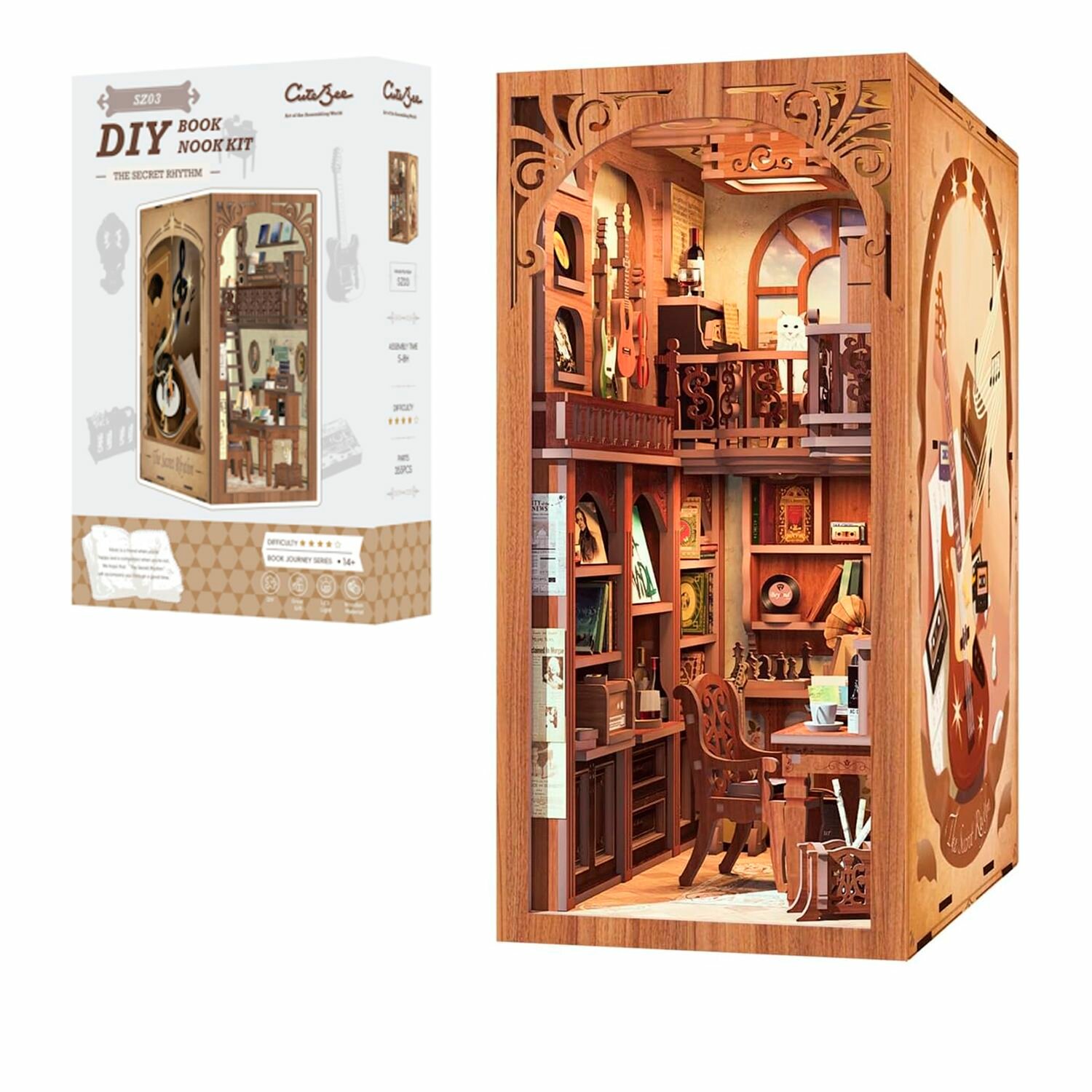 Конструктор интерьерный сборный домик CuteBee - Секретный Ритм, SZ03