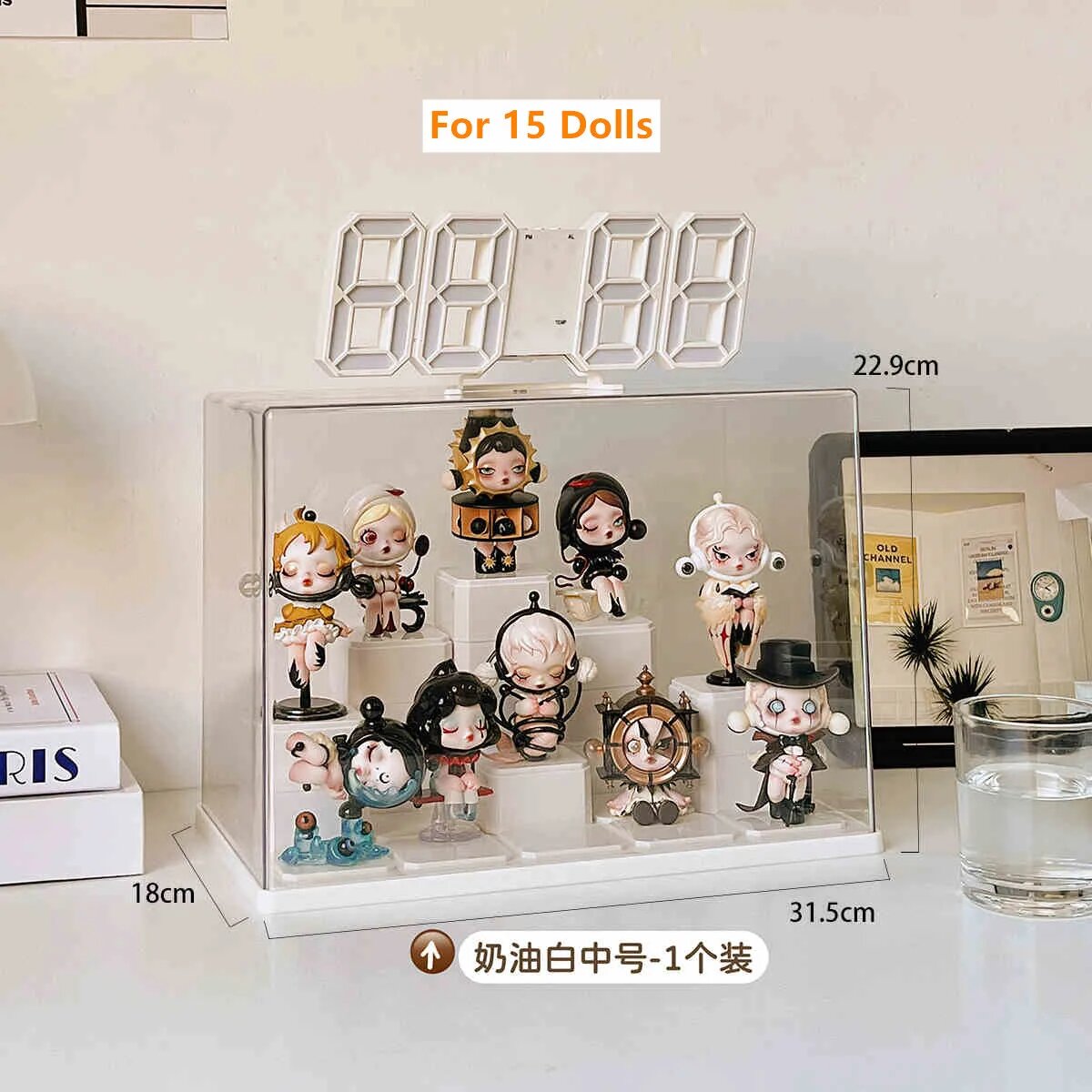 Коллекционный шкаф для фигурок, Medium - White