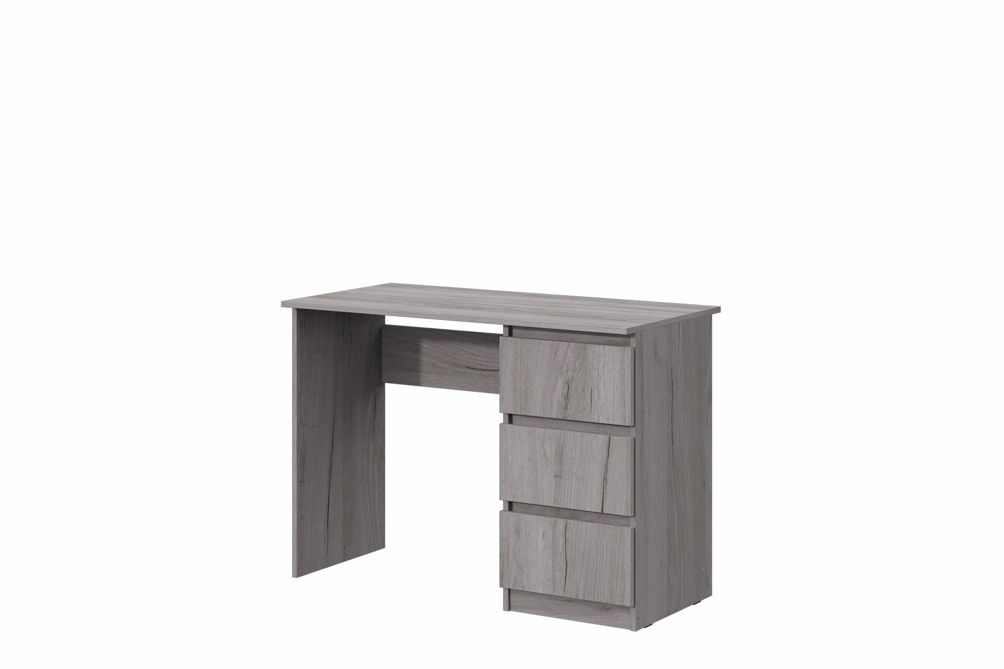 Стол письменный МС "Соната" Цвет Дуб Крафт Серый, ширина 110см, большой, ученический, длинный, с ящиками