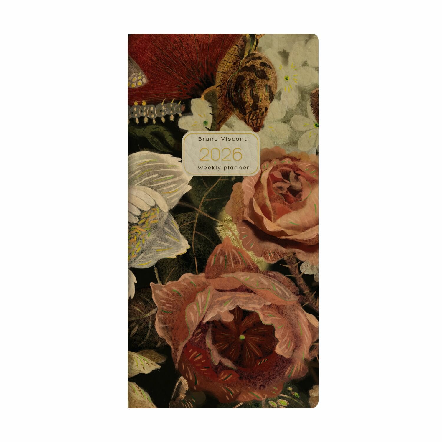 Еженедельник BrunoVisconti "Lush bouquet" датированный 2026 год А6 (87 х 165 мм) 64л