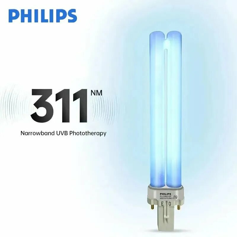 Лампа Philips ультрафиолетовая 311 н. м. PL-S 9W/01/2P, фототерапия