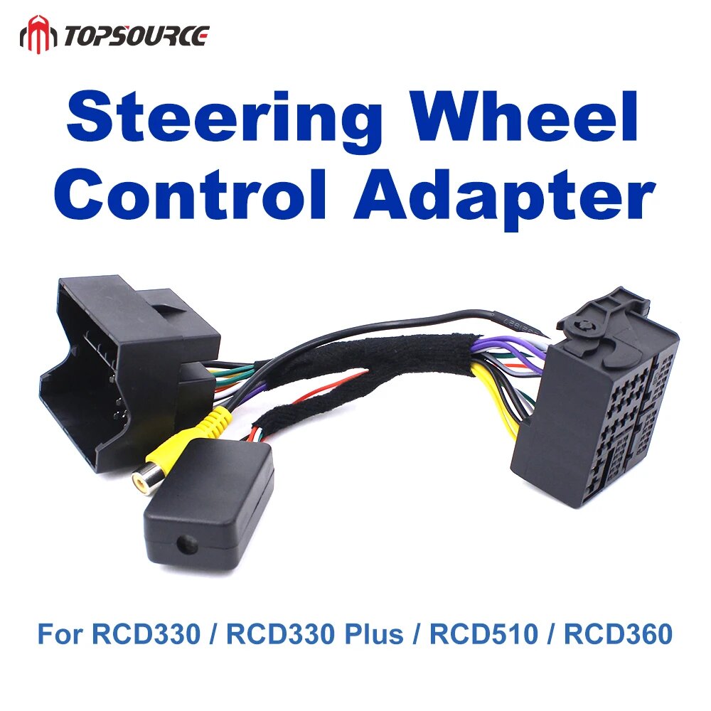 Многофункциональная кнопка рулевого колеса TOPSOURCE RCD360, адаптер для симулятора управления для VW Golf 5 6 Jetta MK5 Touran Caddy Passat B6