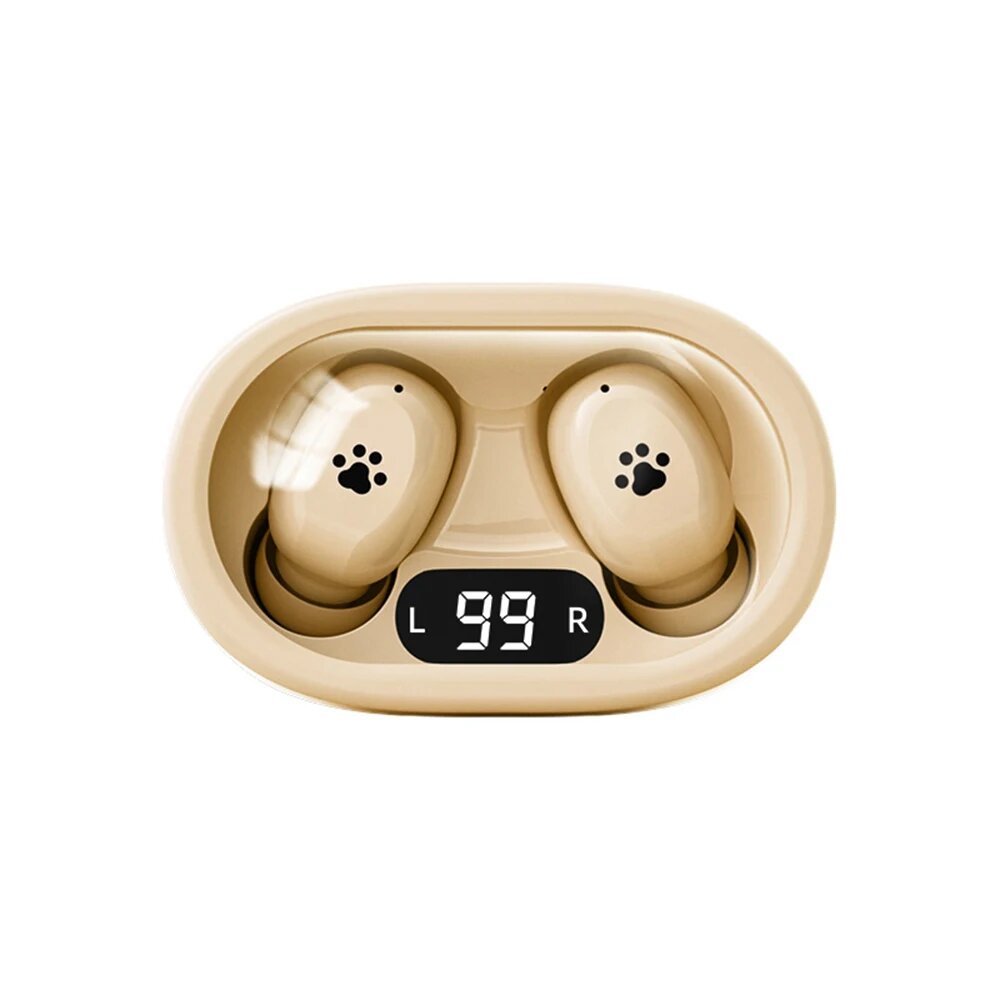 Беспроводная Bluetooth-гарнитура B2 Cat's Paw, портативные мини-вкладыши с цифровым дисплеем, наушники с длительным сроком службы и шумоподавлением для смартфонов
