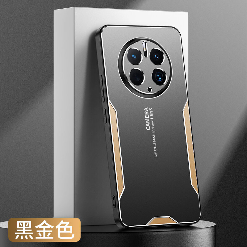 Чехол для Huawei Mate 50 Pro / Хуавей Мате 50 Про, матовая поверхность,360° Полная защита, чехол-кардиомонитор, поликарбонат (PC), защита камеры, ударопрочный, усиленные углы, soft touch