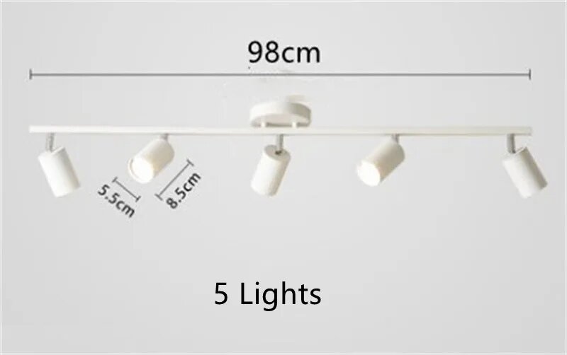DMAIKAOTIN Потолочная люстра LED GU10 Черный/Белый