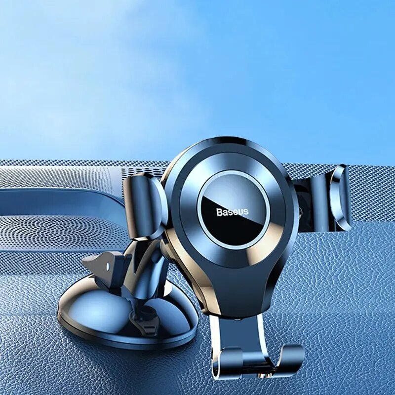 Универсальный Автомобильный Держатель Для Телефона Baseus С Автоматическим Гравитационным Креплением На Приборную Панель С Пр.
