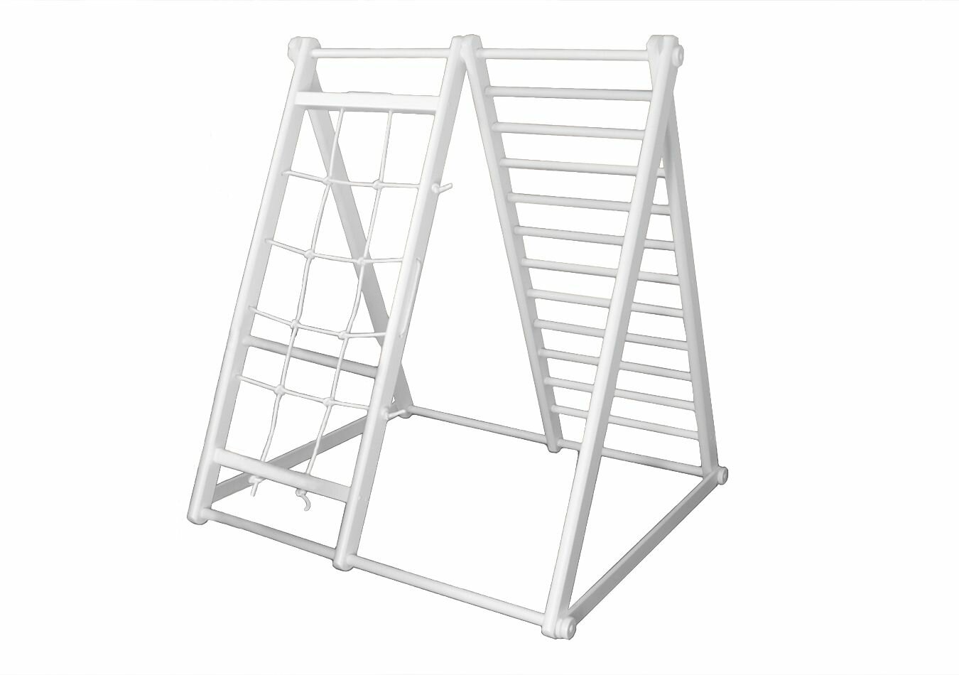 Детский спортивный комплекс Кемфер Трангл №6 Жемчужный, материалы: дерево, фанера