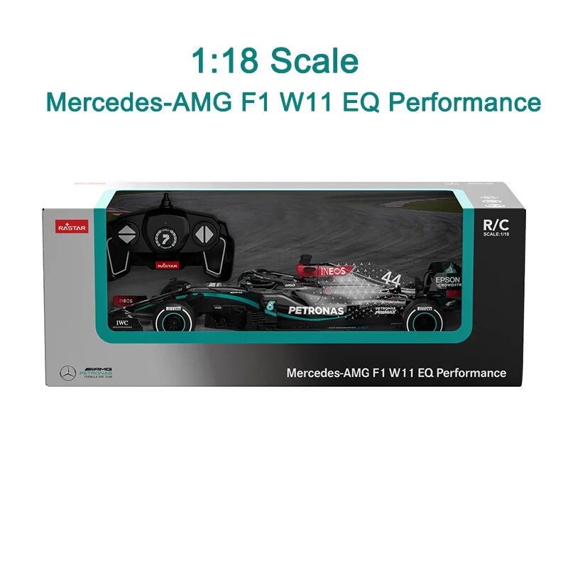 Радиоуправляемая Mercedes-AMG F1 W11 EQ Performance 1:18, 2020 W11 No.44