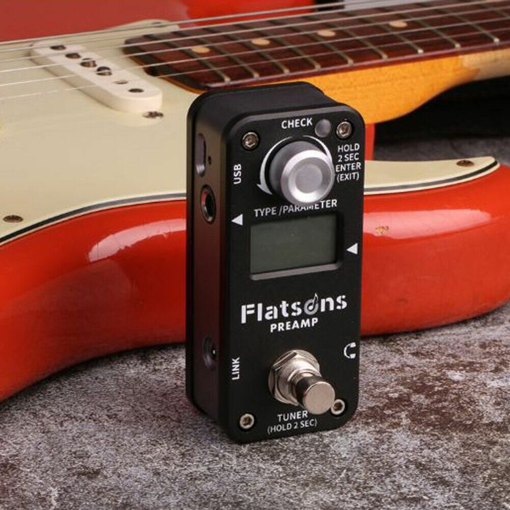 FLATSONS Многофункциональный предусилитель, эффектор, гитарная педаль эффектов, процессор, универсальная гитара