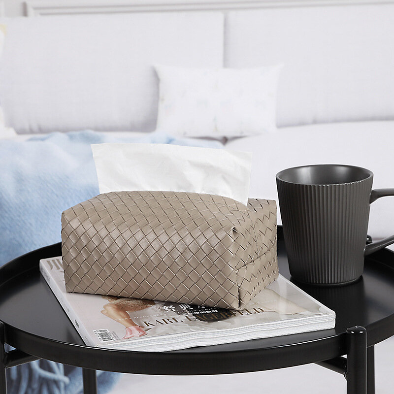 Легкая роскошная кожаная коробка для салфеток, автомобильная коробка для хранения салфеток, настенная многофункциональная коробка для салфеток, коробка для салфеток в ванной