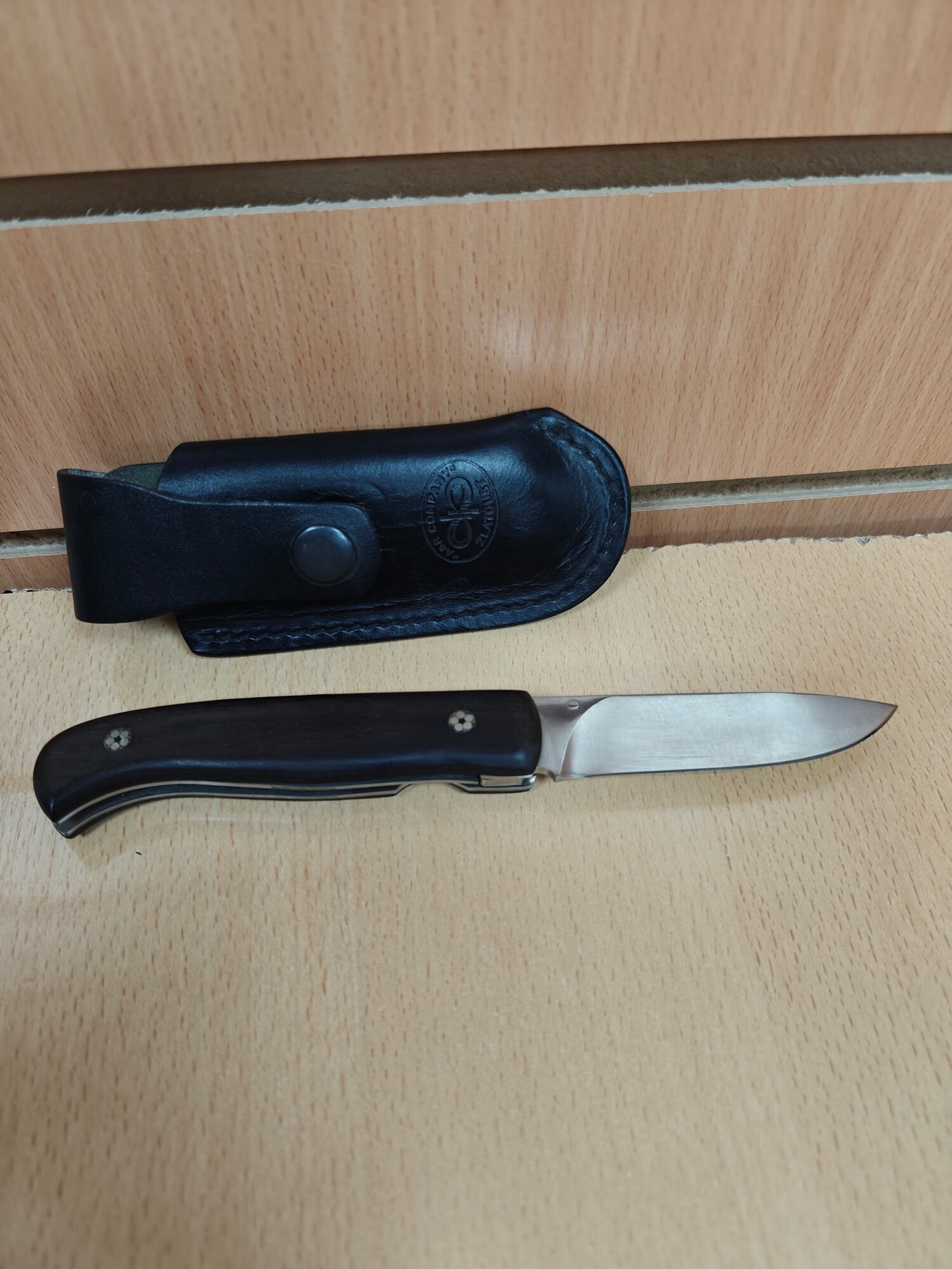 Нож складной с фиксатором "Складной-1", Граб, Златоуст Компания АиР