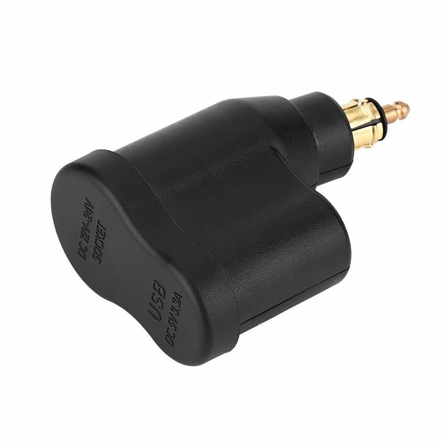 Мотоцикл Двойной USB Зарядное Устройство Адаптер Прикуриватель Для BMW Din Hella Plug