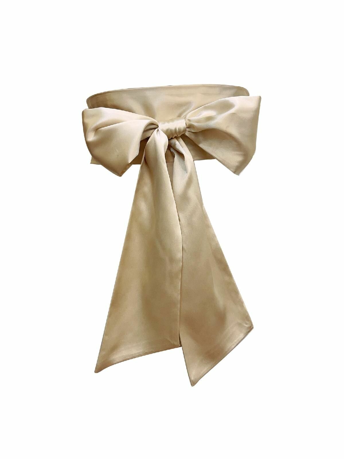 Пояс для свадебного платья, шампанское