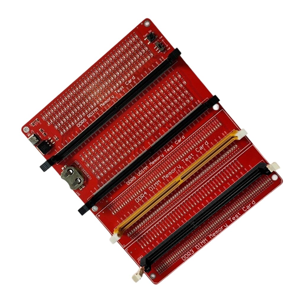 Тестер Памяти DDR3, DDR4, DDR5, Диагностический Инструмент Со Светодиодными Индикаторами Для Обнаружения Аппаратных Неисправностей В Настольных Серверах .