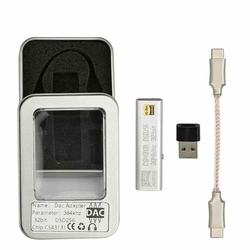 KNOW EASY-DAC CS43131 Усилитель Для Наушников Адаптер AUX С Выходом USB TypeC На 3,5 Мм