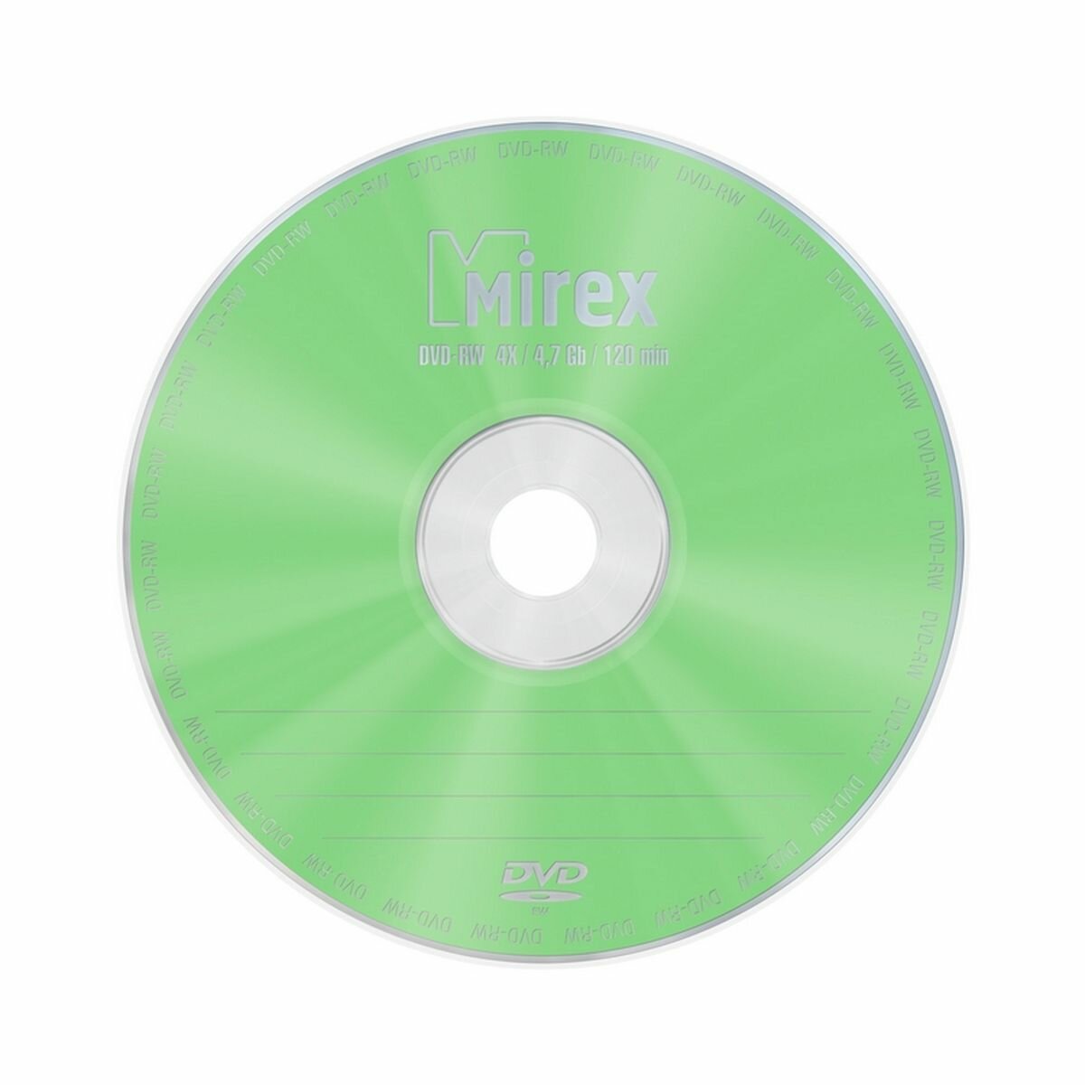 Оптический диск DVD-RW Mirex 4.7Gb, 4x, cake box, 25шт. (UL130032A4M)