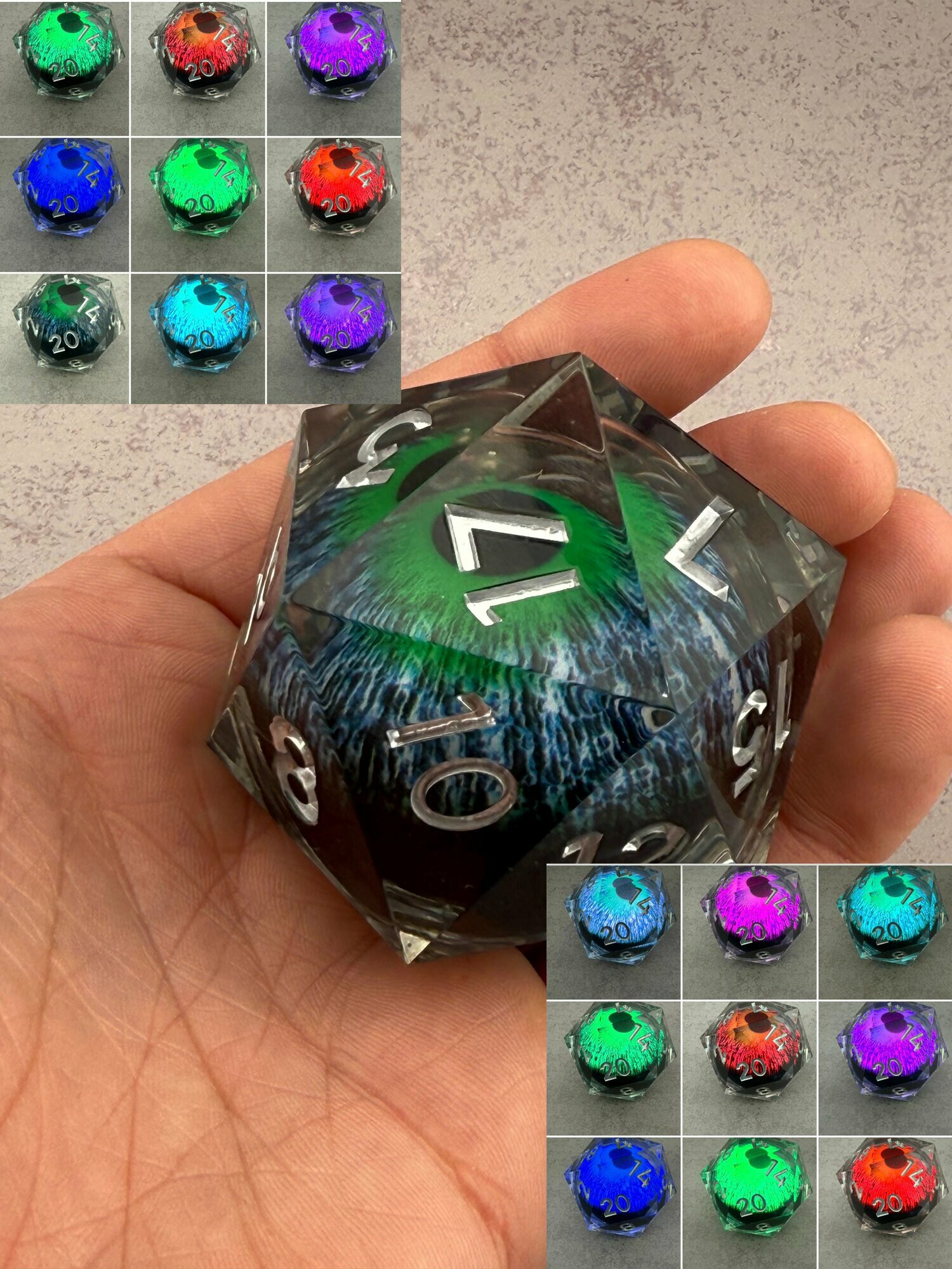 Кубик д20 днд коллекционный 55мм