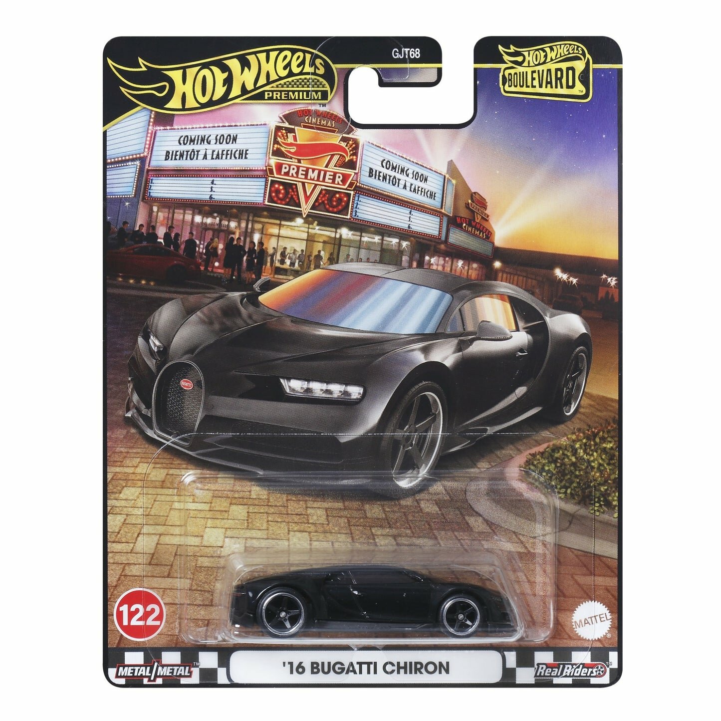 Машинка Mattel Hot Wheels Premium GJT68 16 Bugatti Chiron
