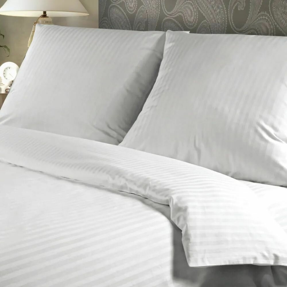 Постельное белье Verossa Stripe Сатин Royal 1,5-сп. 50х70 пододеяльник на молнии