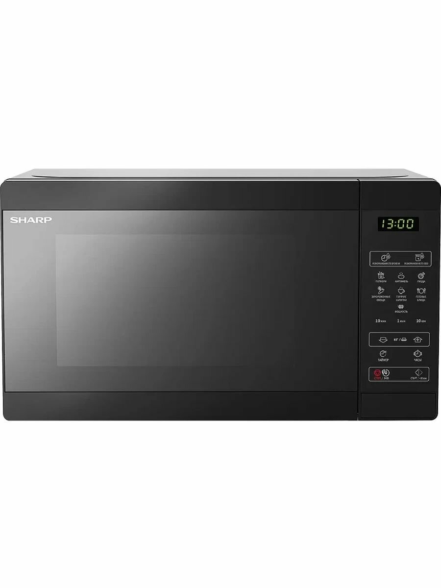 Микроволновая печь Sharp R-2800RK, 800 Вт, 20 л, соло, черная