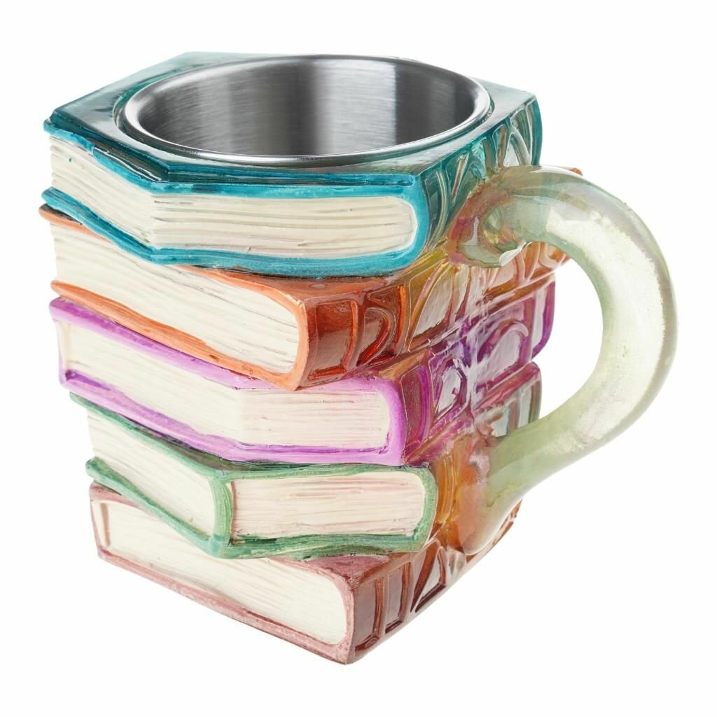 Набор ложек для кофейной чашки с раскрашенной книгой 3D-набор книгой-Тип B (смола + вкладыш из нержавеющей стали) упаковка крафт-картона