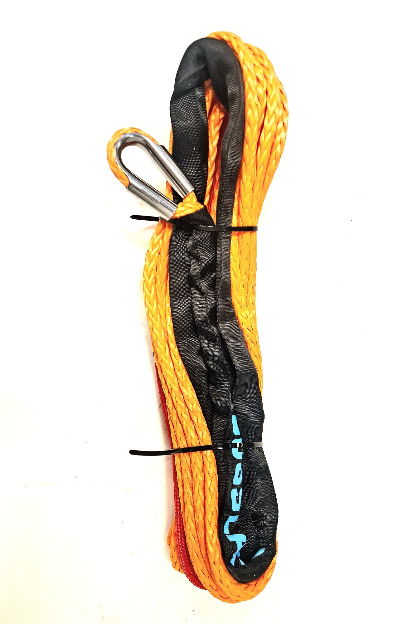 Трос для лебедок, синтетический, кевларовый, 10 мм, 18 метров, оранжевый