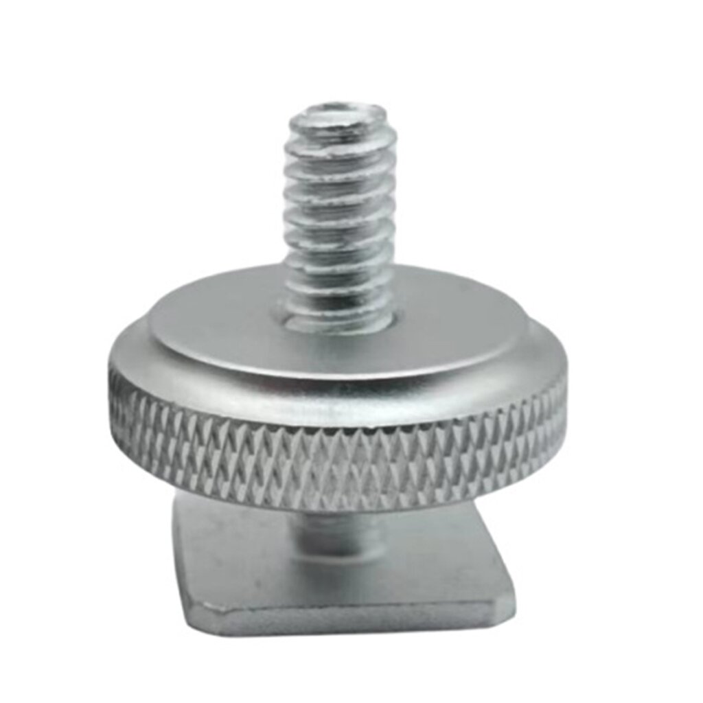 Прочный металлический адаптер с резьбой "Горячий башмак" на 1/4 дюйма для зеркальной камеры со светодиодной подсветкой