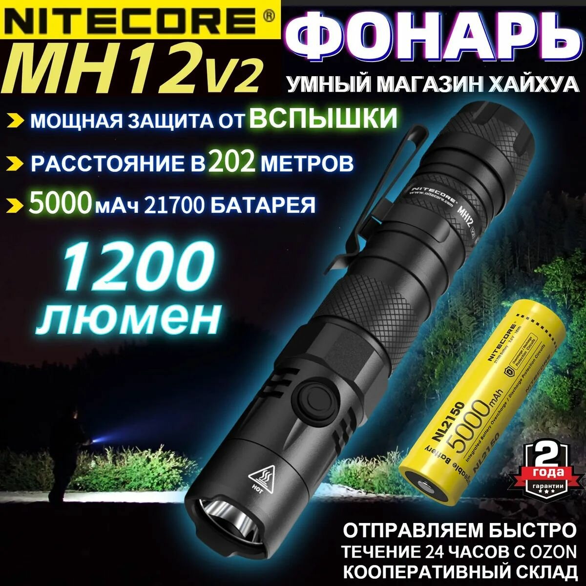 Фонарь-прожектор