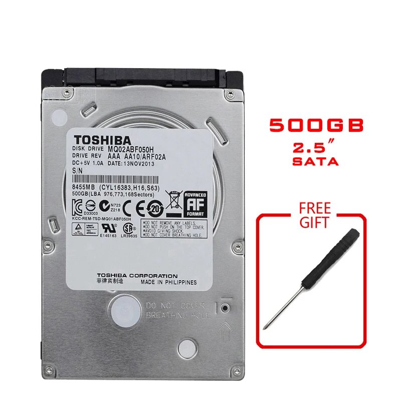 LS Toshiba 2,5" SATA2 HDD внутренний жесткий диск