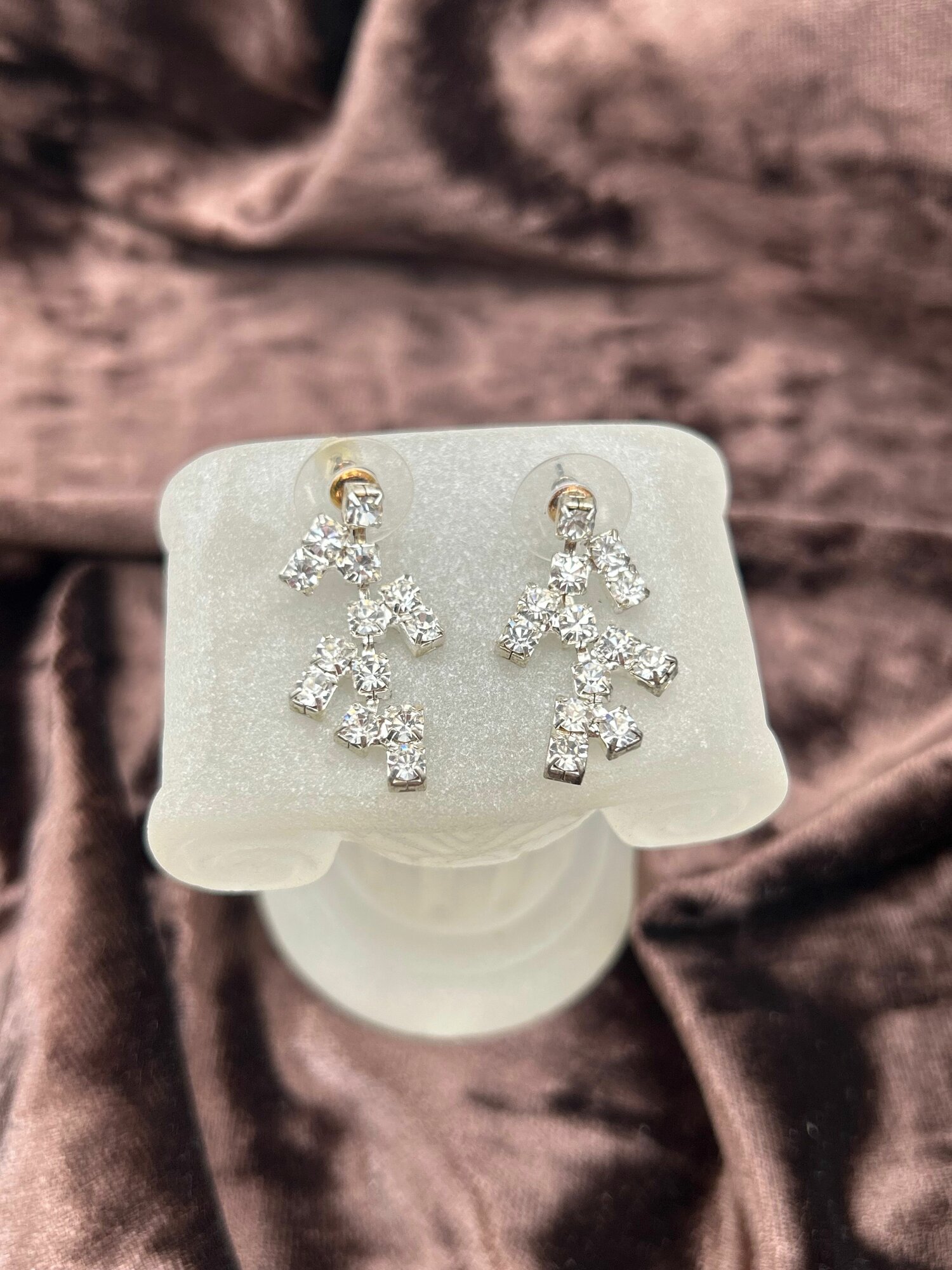 Винтажные чешские серьги, Яблонекс