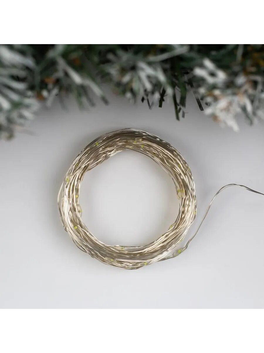Гирлянда светящаяся 10 м с LED для декора