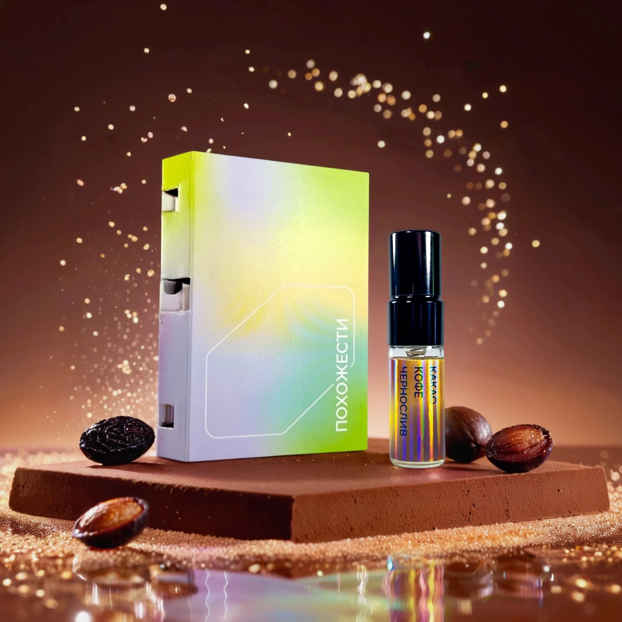 Духи "Какао, кофе, чернослив" бренда Похожести , гурманские, 3 мл.