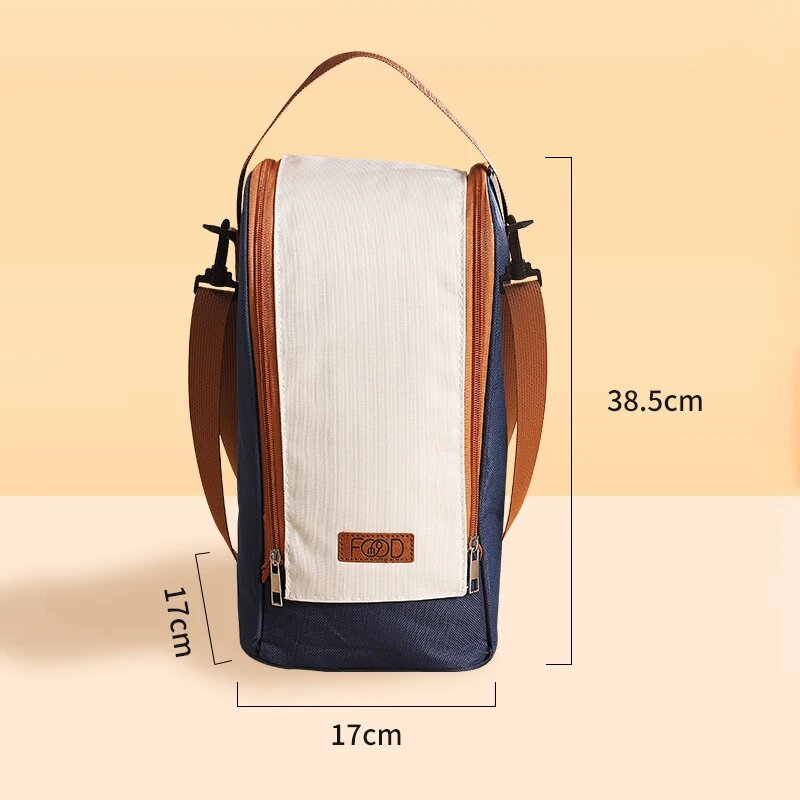 Ланч-бокс из нержавеющей стали Bento, японский многослойный пищевой контейнер, портативный термос, детская банка, White-L