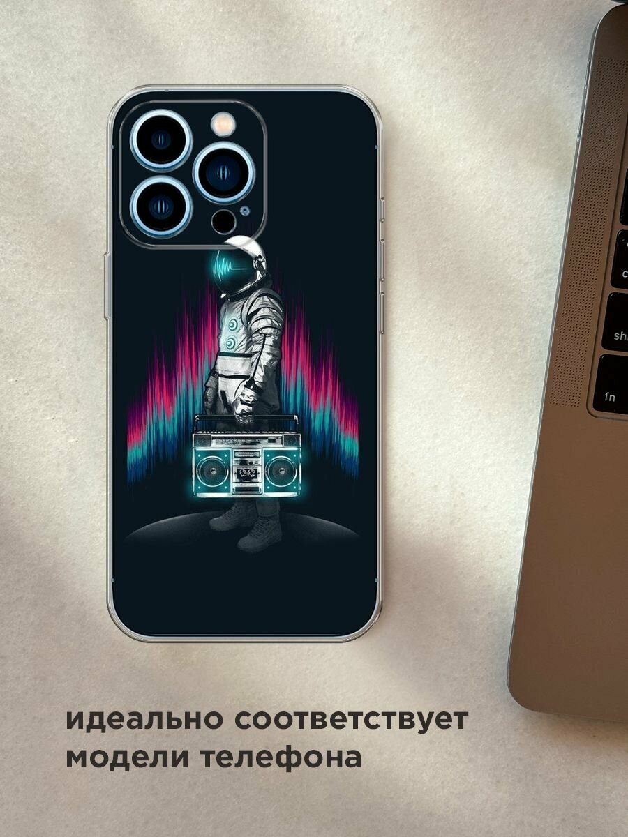 Чехол на Apple iPhone 13 Pro / Айфон 13 Про с принтом "Космическая вечеринка" — фото 1