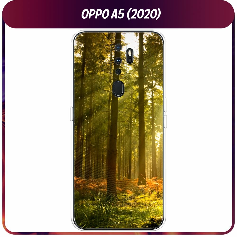 Чехол на Oppo A5 (2020)/A9 (2020) / Оппо A5 (2020)/A9 (2020) с принтом "Лес 7"