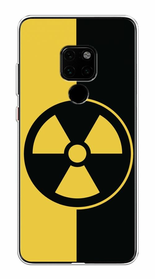 Чехол на Huawei Mate 20 / Хуавей Мате 20 с принтом "Эмблема черно-желтая"