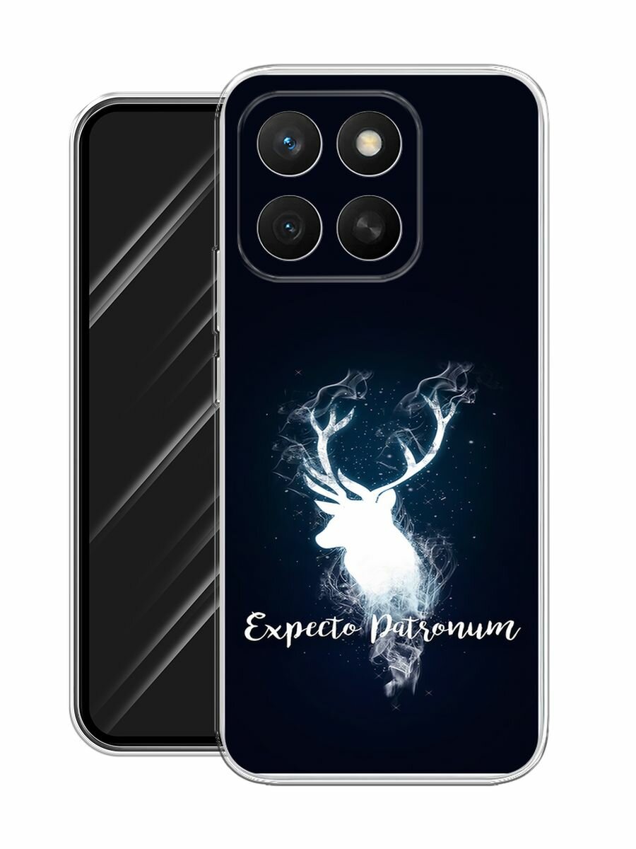 Силиконовый чехол на Honor X8c / Хонор X8c с принтом Expecto Patronum — фото 1