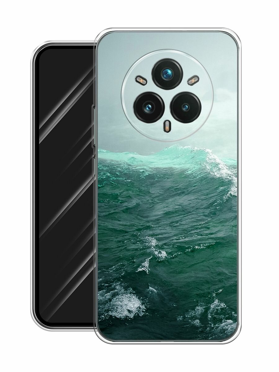 Силиконовый чехол на Realme 14 Pro / Реалми 14 Про с принтом "Волны 12" — фото 1