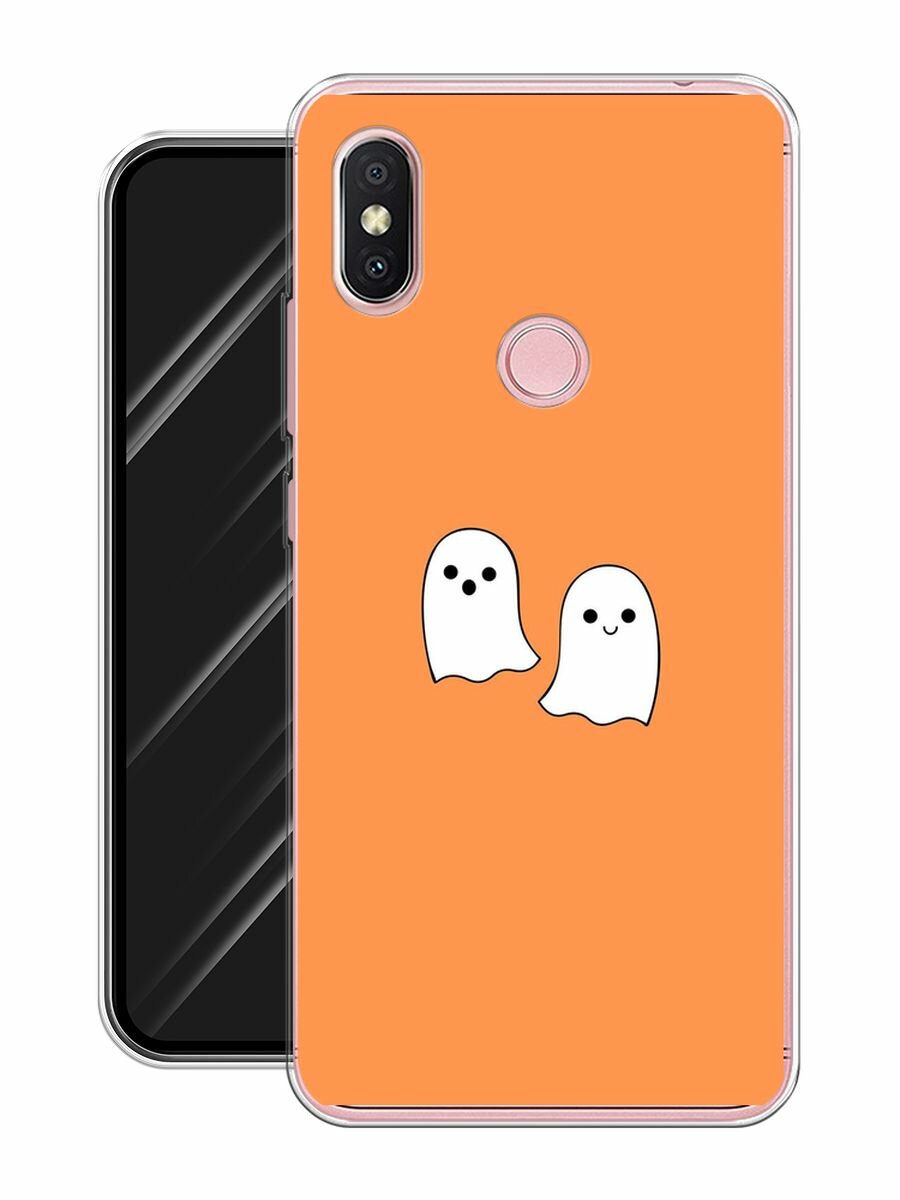Чехол на Xiaomi Redmi S2 (Redmi Y2) / Сяоми Редми С2 (Редми Y2) с принтом Cute ghosts — фото 1