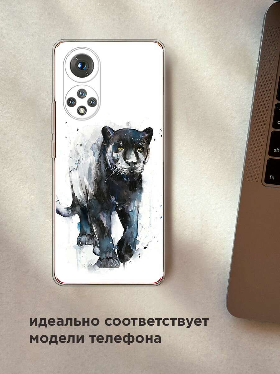 Чехол на Honor 50/Huawei Nova 9 / Хонор 50/Хуавей Нова 9 с принтом "Пантера арт 3" — фото 1